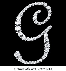 Stunning Beautiful G Set Diamonds V7 Stock Vector (Royalty Free ...