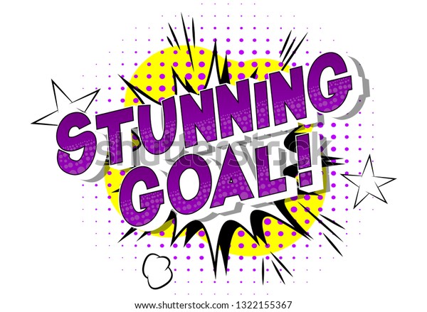 Stunning Goal Vector Illustrated Comic Book Stock Vector (Royalty Free ...