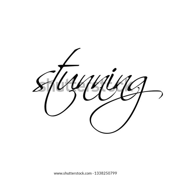 Stunning Typography Print Use Poster Flyer Stock Vector (Royalty Free ...