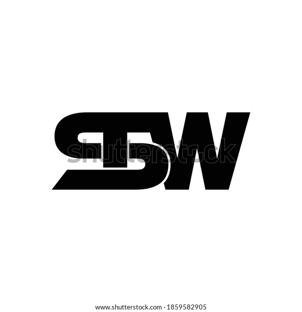 Stw Letter Monogram Logo Design Vector Stock Vector (Royalty Free ...