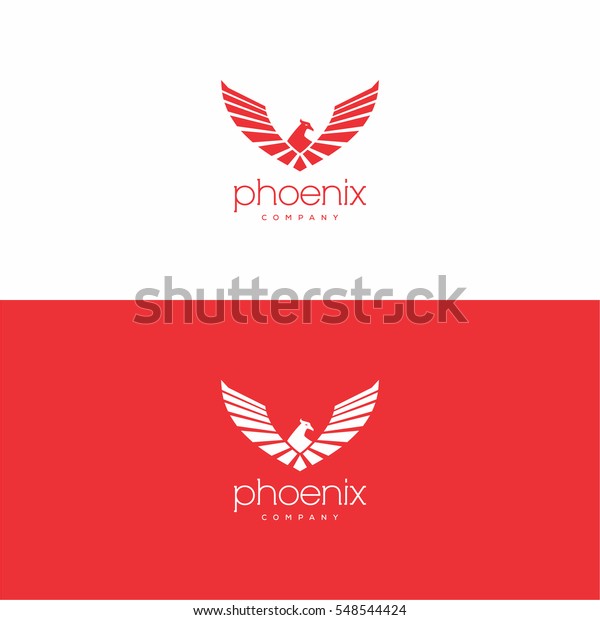 Stylish Abstract Phoenix Logo Sign Template Stock Vector (Royalty Free ...