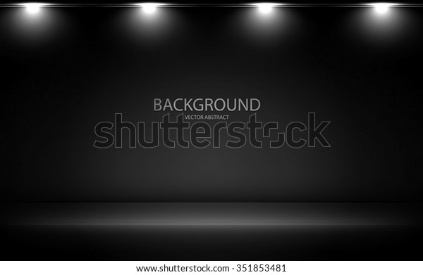 Stylish black background with light effects