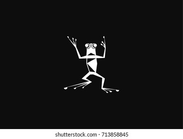 Stylish Frog Icon Logo Stock Vector (Royalty Free) 713858845 | Shutterstock