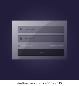 Stylish Login Form Modern Template Design: เวกเตอร์สต็อก (ปลอดค่า ...