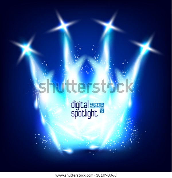 Stylish Magical Spotlight Effect Vector Design: vector de stock (libre ...
