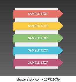 Bookmark Labels Stickers Indicators On Edge Stock Vector (Royalty Free ...