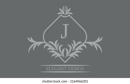 Stylish Monogram Design Template Letter J Stock Vector (Royalty Free ...