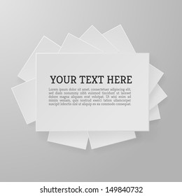 Stylish Paper Background Design Stock Vector (Royalty Free) 149840732 ...