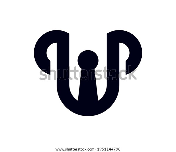 Stylish Simple Unique Dan Moderen W Stock Vector (Royalty Free ...