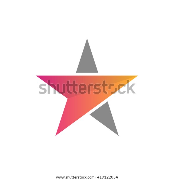 Stylish Star Symbol Stock Vector (Royalty Free) 419122054