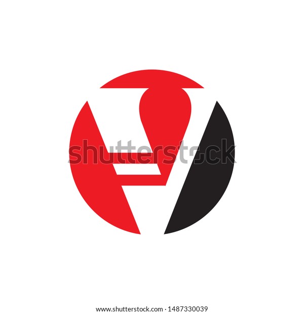 Stylish V Letter Logo Design Vector Stock Vector (Royalty Free ...
