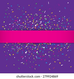 Stylish Vector Illustration Purple Party Background Stock Vector ...
