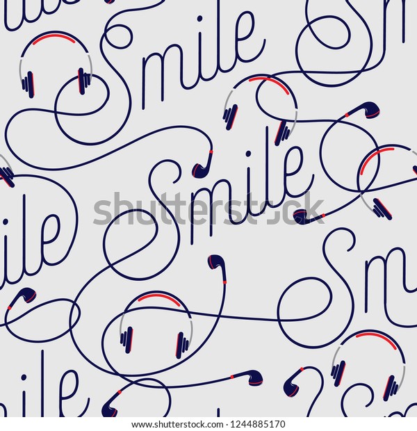 Stylish Wording Smile Create By Modern Stock Vector (Royalty Free ...