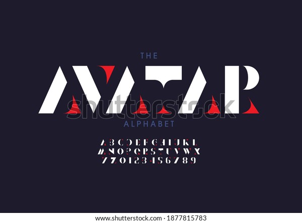Stylized Avatar Alphabet Font Vector Stock Vector (Royalty Free ...