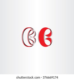 Stylized B Letter Logo Red Vector Stock Vector (Royalty Free) 376669174 ...