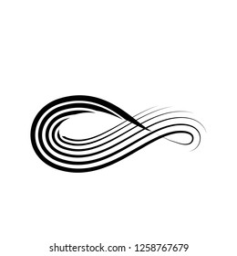 Stylized Black Infinity Symbol Stock Vector (Royalty Free) 1258767679 ...