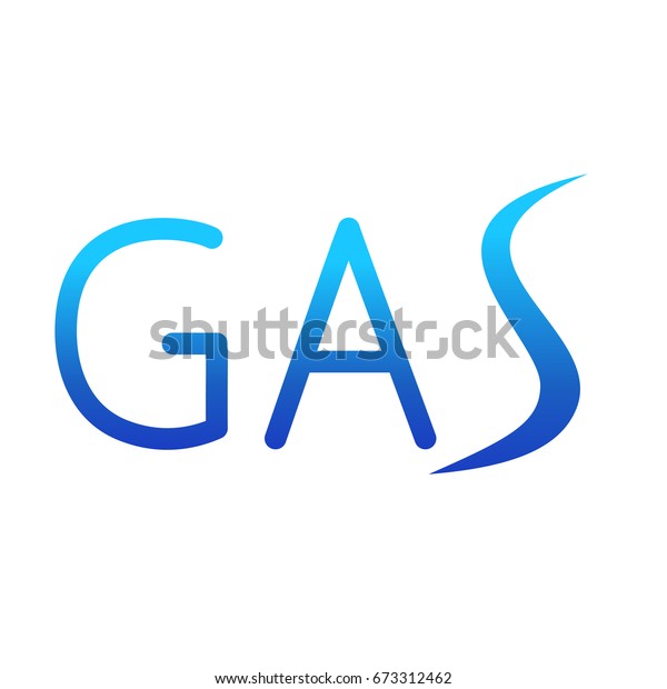 Stylized Blue Gas Logo On White Stock Vector (Royalty Free) 673312462 ...