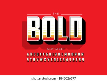 Stylized Bold Alphabet Font Vector Stock Vector (Royalty Free ...