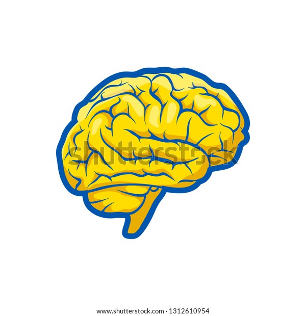 Stylized brain icon or logo.