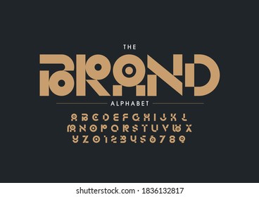 Stylized Brand Alphabet Font Vector Stock Vector (Royalty Free ...