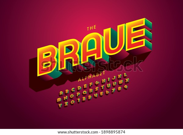 Stylized Brave Alphabet Font Vector Stock Vector (Royalty Free ...