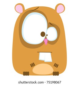 Stylized Cartoon Hamster Vector Illustration Stock Vector (Royalty Free ...