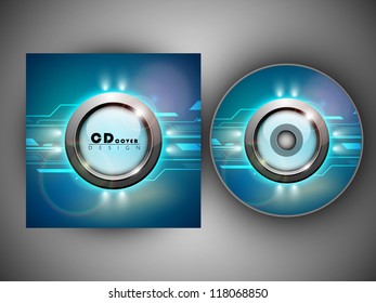 Stylized Cd Cover Design Template Eps Stock Vector (Royalty Free ...