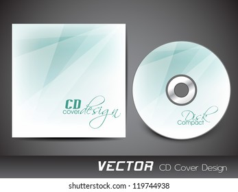 Stylized Cd Cover Design Template Eps Stock Vector (Royalty Free ...