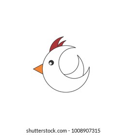 Stylized Chicken Sign Template Logo Stock Vector (Royalty Free ...