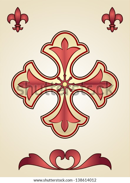 Stylized Christian Cross Stock Vector (Royalty Free) 138614012 ...