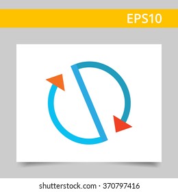 Stylized Circulation Sign Stock Vector (Royalty Free) 465091499