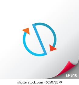 Stylized Circulation Sign Stock Vector (Royalty Free) 465091499