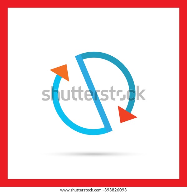 Stylized Circulation Sign Stock Vector (Royalty Free) 393826093 ...