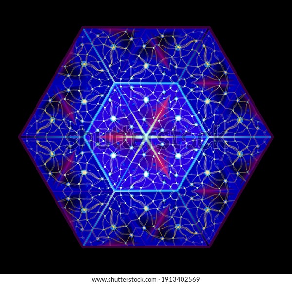 Stylized Deep Neural Networks Done Kaleidoscopic Stock Vector (Royalty ...