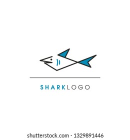 Stylized Fish Sign Logo Stock Vector (Royalty Free) 1329891446 ...