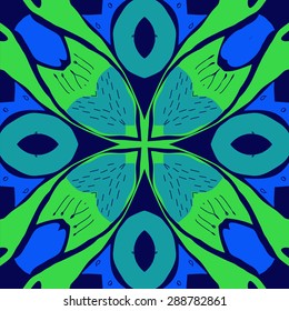 Stylized Flower Spots Hole Doodles Spirals Stock Vector (Royalty Free ...