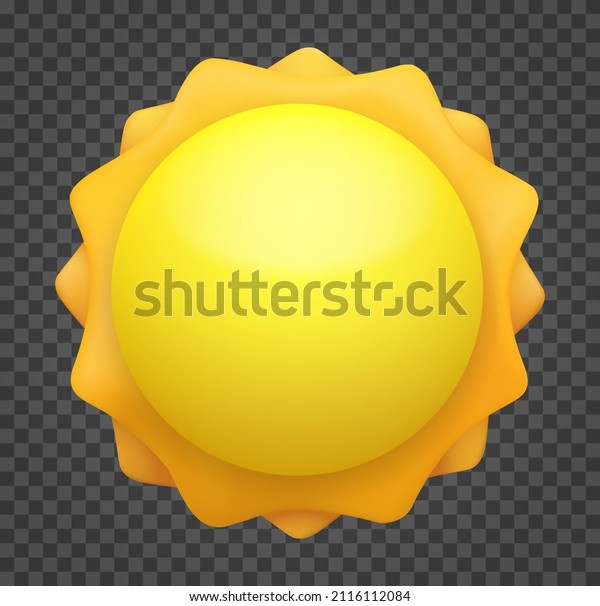Stylized Funny Cartoon Vector Sun Isolated: เวกเตอร์สต็อก (ปลอดค่า ...
