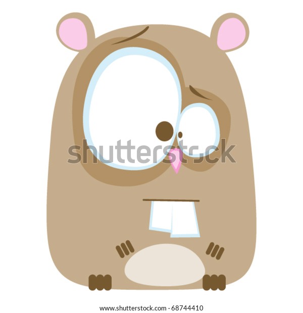 Stylized Hamster Cartoon Vector Stock Vector (Royalty Free) 68744410