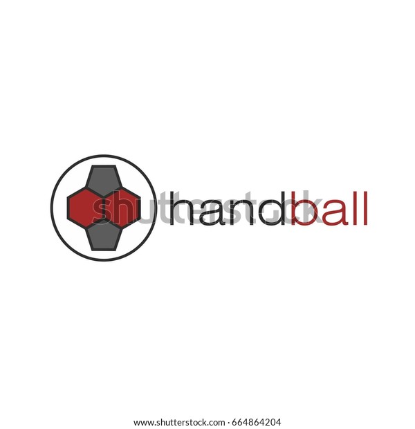 Stylized Handball Ball Stock Vector (Royalty Free) 664864204 | Shutterstock