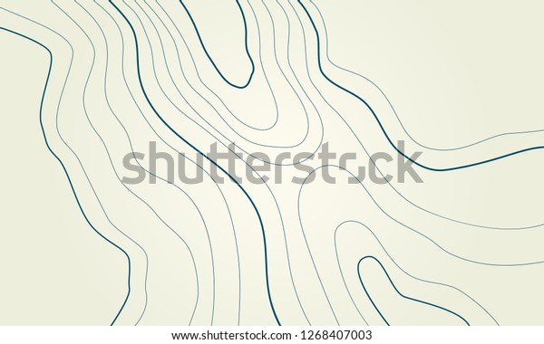 Stylized Height Topographic Contour Lines Contours Stock Vector ...