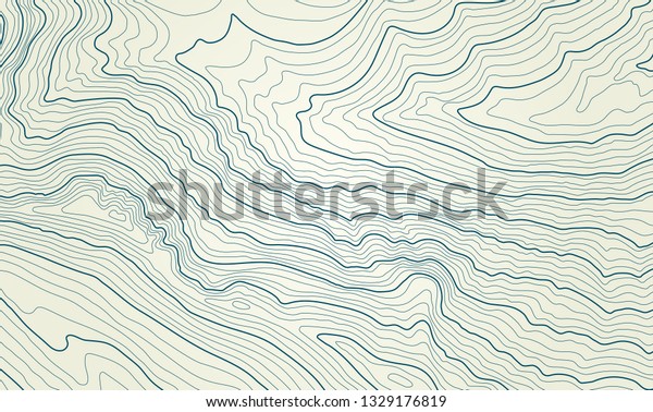 Stylized Height Topographic Contour Lines Contours Stock Vector ...