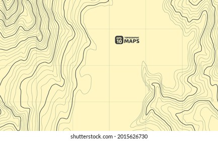 Stylized Height Topographic Map Contour Lines Stock Vector (Royalty ...