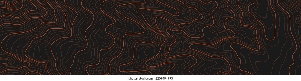Stylized Height Topographic Map Contour Lines Stock Vector (Royalty ...