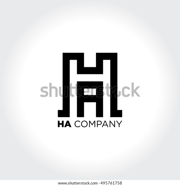 Stylized Letter H Creative Design Vector Stock Vector (Royalty Free ...