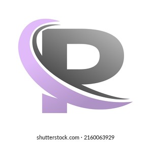 Stylized Letter P Monogram Logo Sticker Stock Vector (Royalty Free ...
