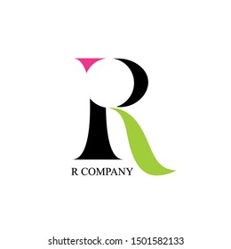 Stylized Letter R Template Logo Stock Vector (Royalty Free) 1501582133 ...