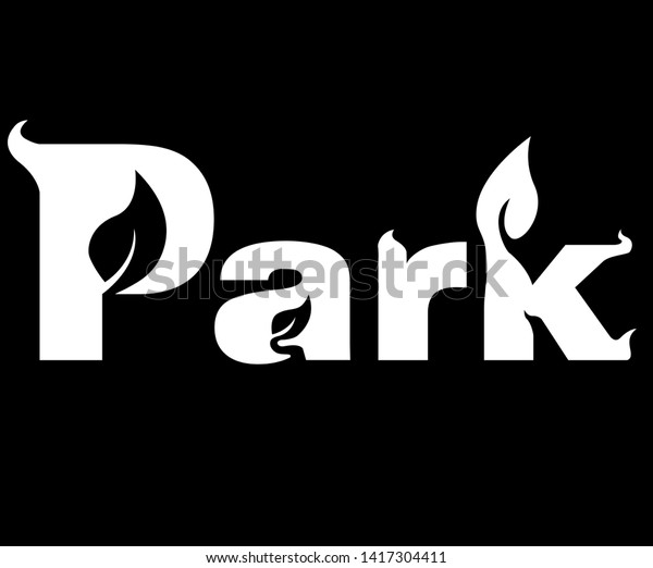 Stylized Letters On Theme Park Ecology Stock Vector (Royalty Free ...