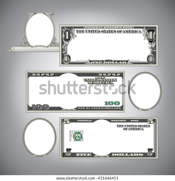 Stylized Money Plenty Blank Space Your Stock Vector (Royalty Free ...