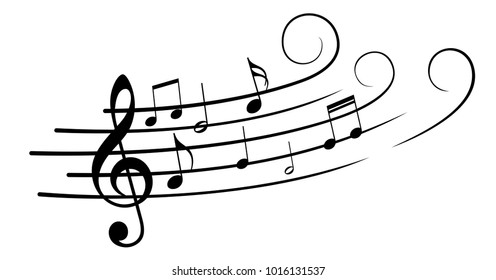 Musical Notes Line On Wood Background: เวกเตอร์สต็อก (ปลอดค่าลิขสิทธิ์ ...