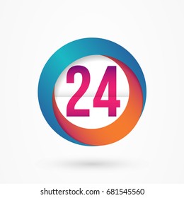 27,823 24 number design Images, Stock Photos & Vectors | Shutterstock